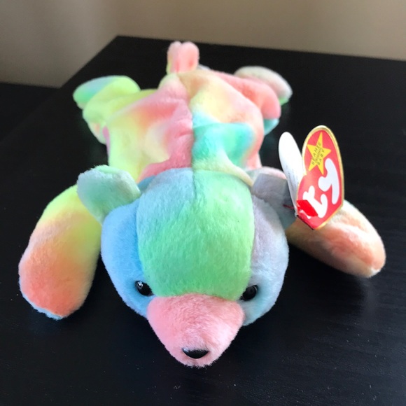 Ty | Toys | Ty Beanie Baby Sammy Rainbow Bear 998 | Poshmark